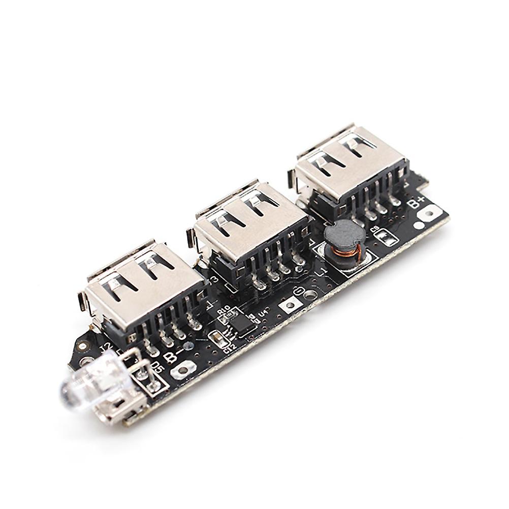 USB charging module supports 3 interfaces, suitable for 18650 batteries ...
