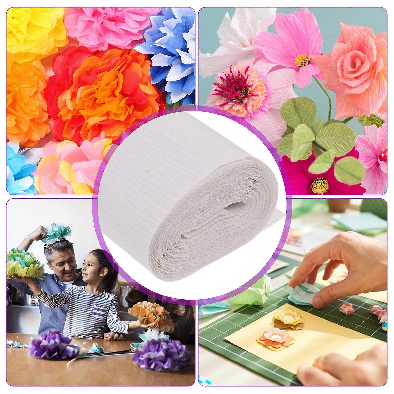 1 Roll Crepe Paper for Making Paper Flowers Gift Wrapping Floral ...