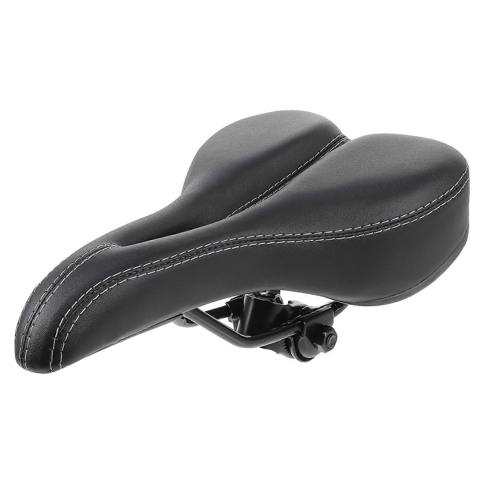 Soft Bike Saddle Comfortable Leather Seat Cushion Durable Bike ...