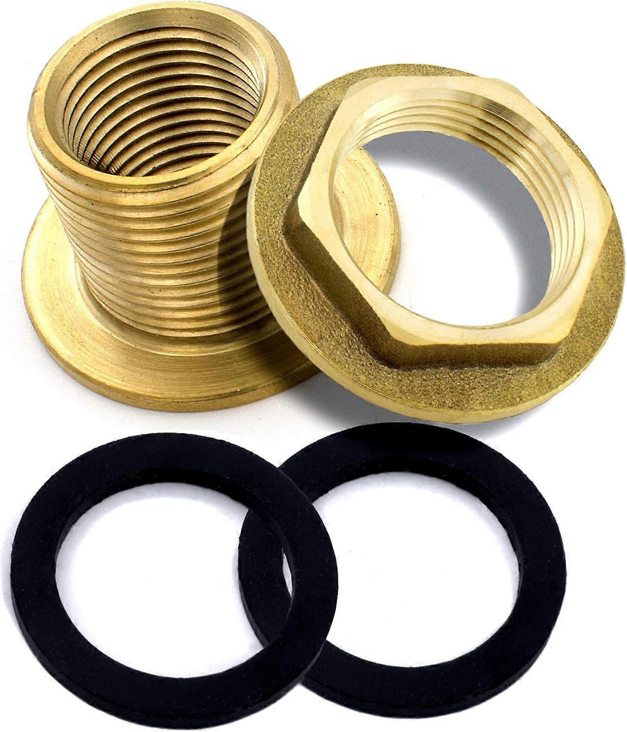 3/4 Inch Stainless Steel Brass Wall Feed-Through, Bulkhead Feed-Through ...