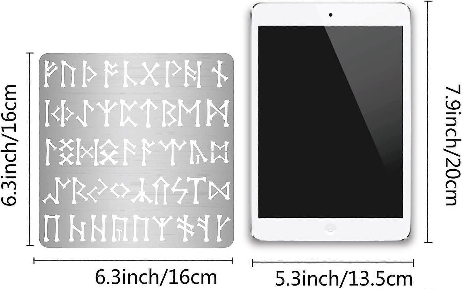 Metal Runes Stainless Steel Ancient Alphabet Elder Futhark Plantillas ...