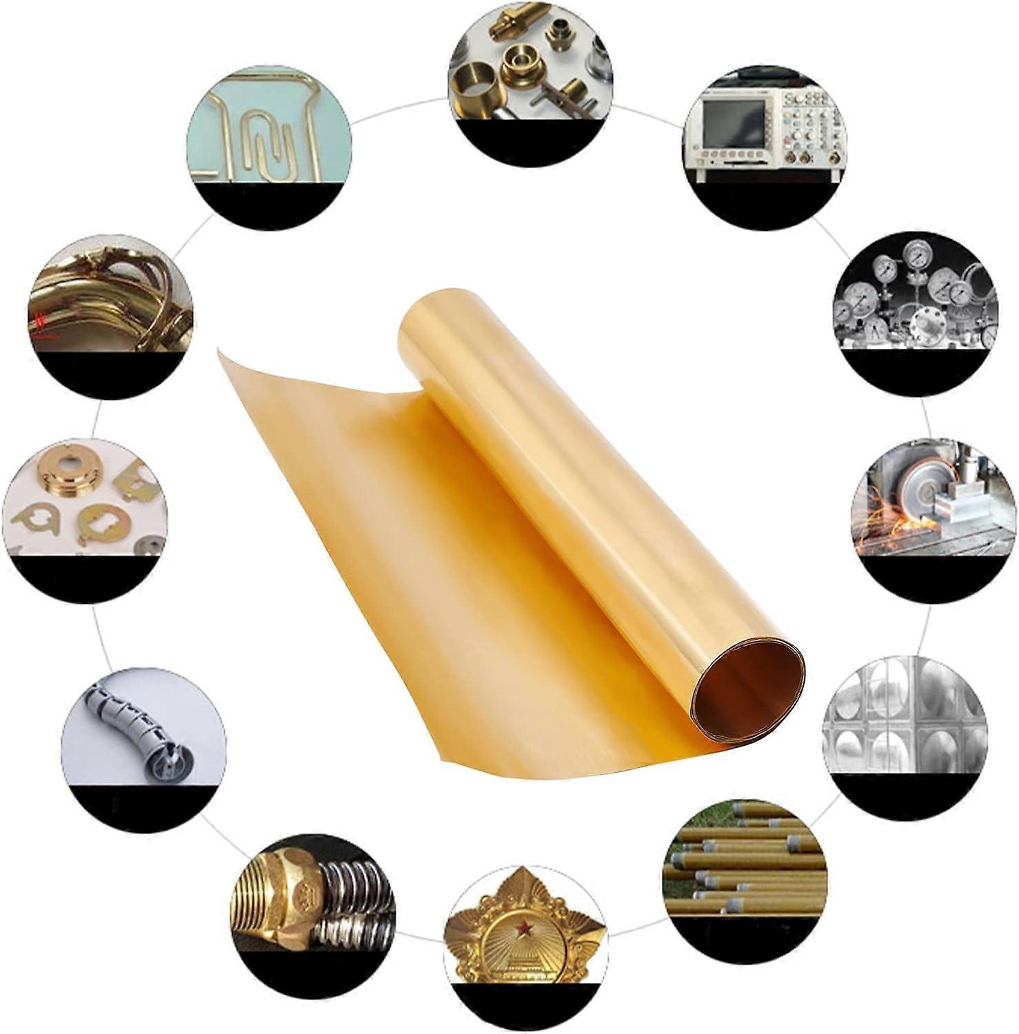 0.03mm Copper Roll Weather Proof Brass Sheet Copper Foil Gold Color ...