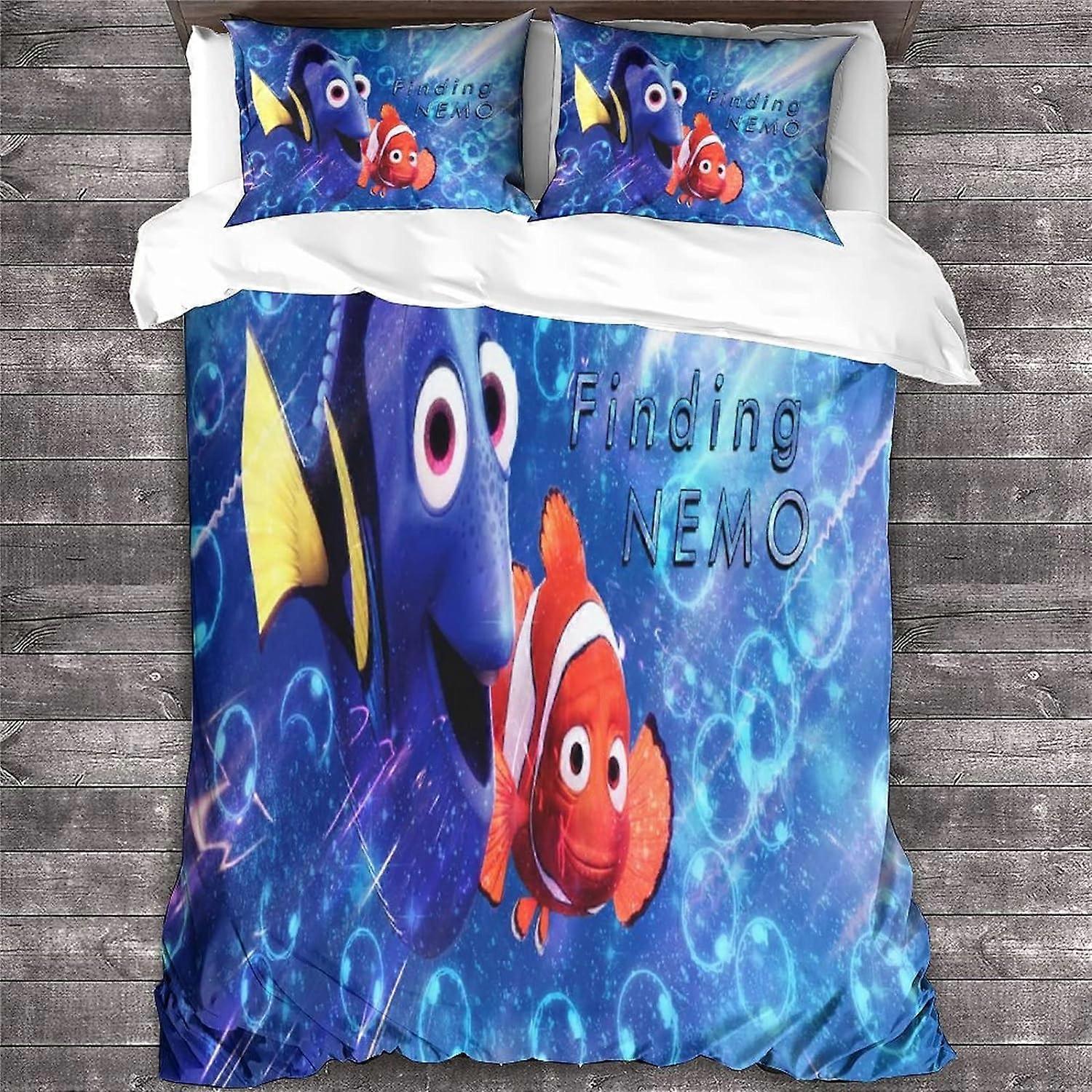 Finding Nemo Bedding Set Duvet Cover 3D, Printed 3 Pieces, Microfiber ...