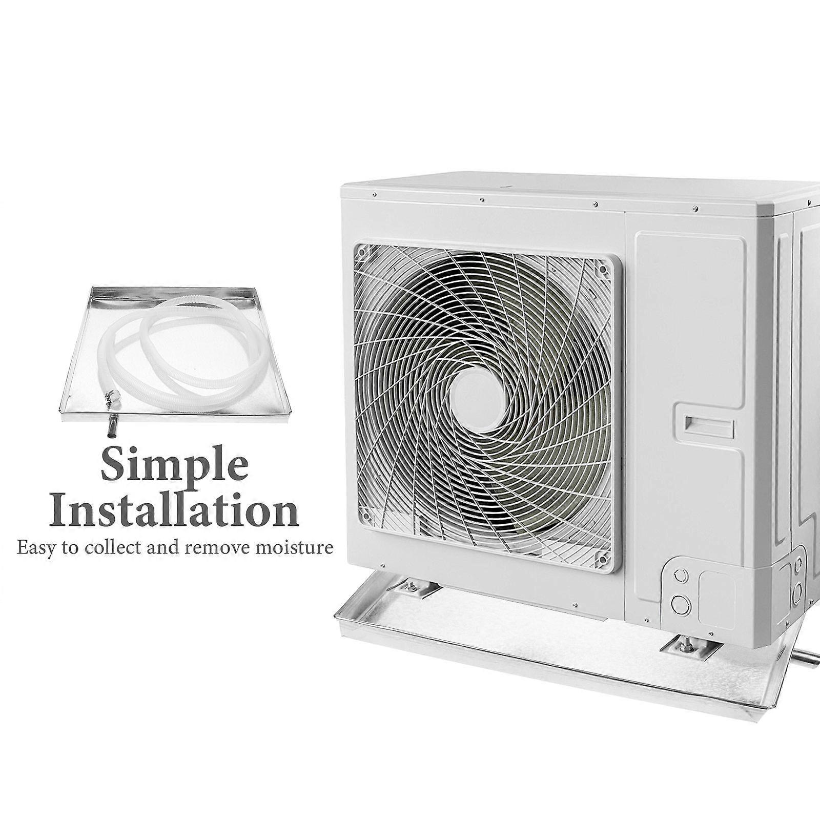 1 Set of AC External Unit Drip Tray Air Conditioner Drip Pan Leak Proof ...