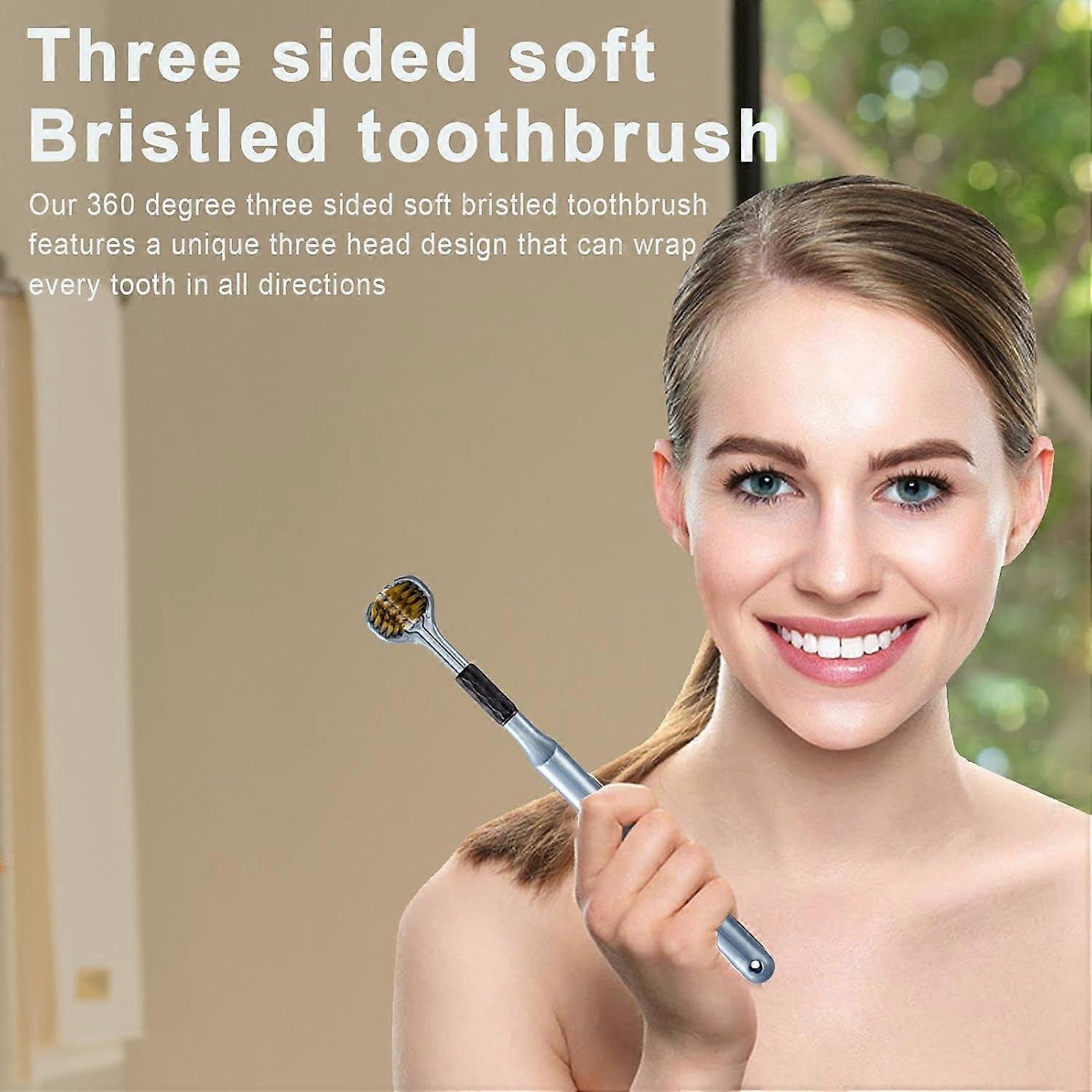Soft Toothbrush for Adults,Soft Bristles Tooth Brush with Ergonomic ...