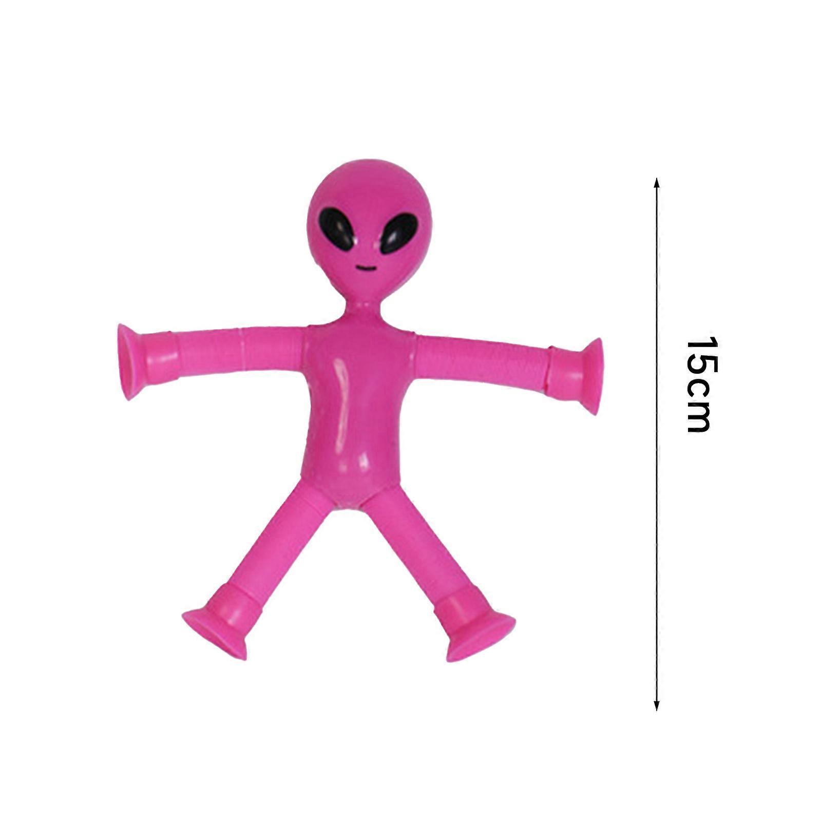 Cartoon Aliens Telescopic Tube Toy with Suction Cup Stress Relief ...