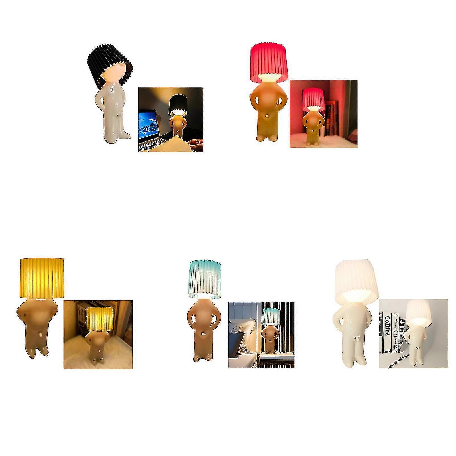 Shy Man Lamp,naughty Boy Creative Desk Lamp Funny A Little Desk Shy Man ...