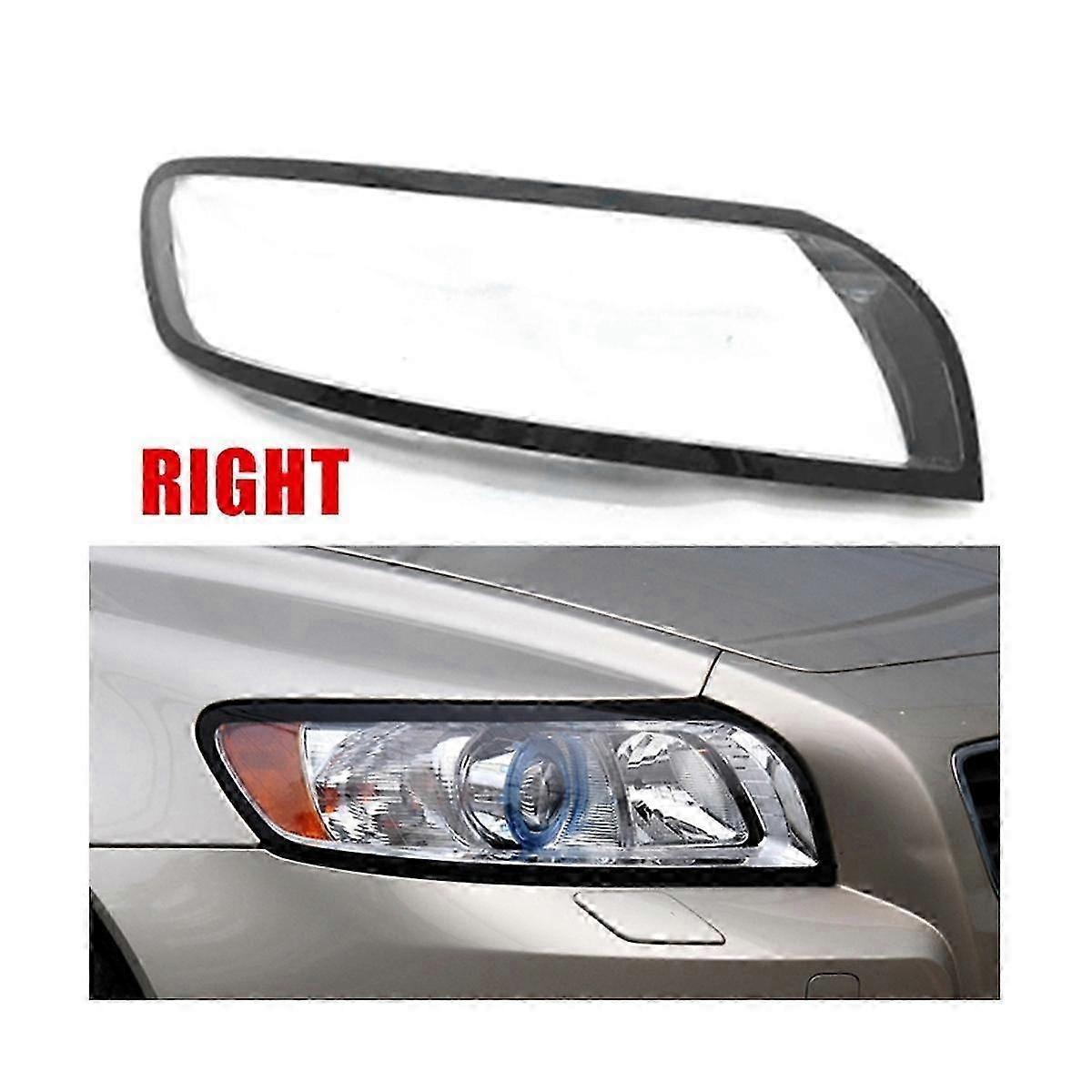 For S40 S40L 07-12 Transparent Lampshade head light lamp Cover Glasses Lamp Shade Headlight ...