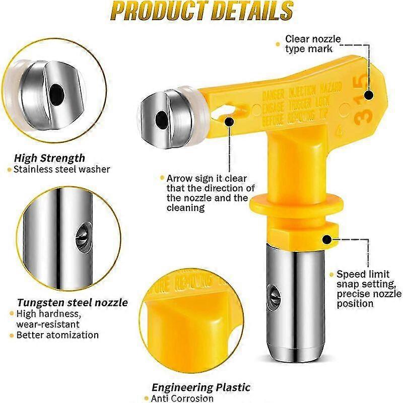 Airless Spray Nozzle, Airless Nozzle For High Pressure Paint Spray Gun ...