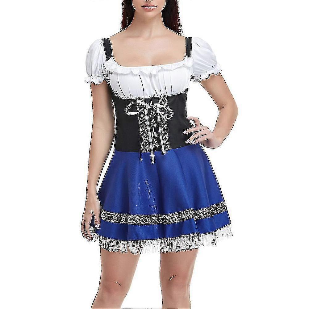 Women's Oktoberfest Costume Adult Dirndl German Traditional Bavarian ...