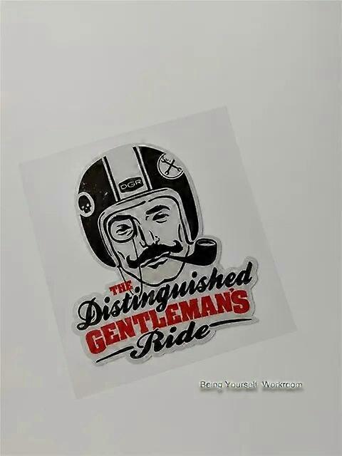 Retro the Distinguished Gentleman's Ride cafe rider stickers motorcycle ...