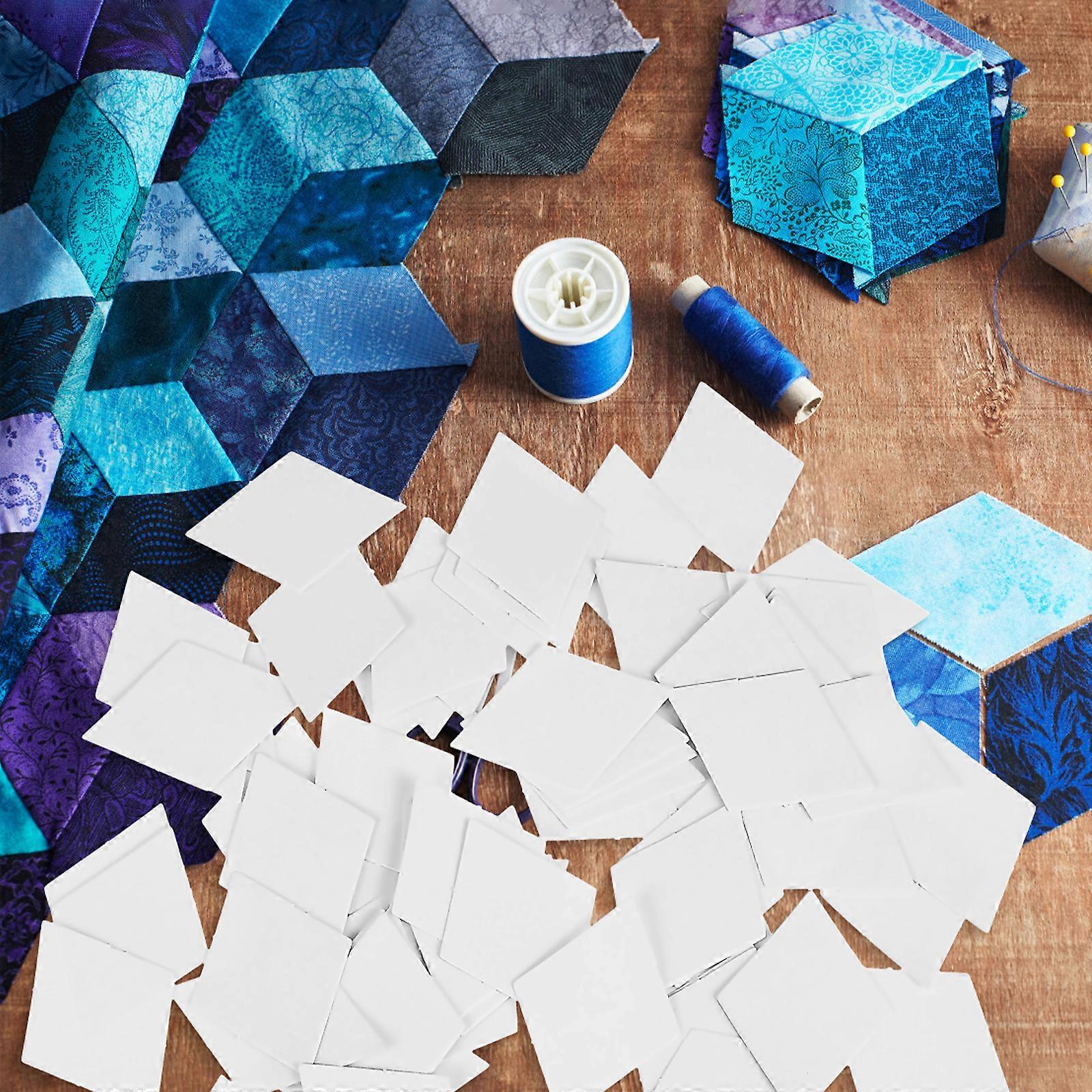 300 Pcs Paper Piecing Shapes Quilting Templates Sewing Pattern Paper ...
