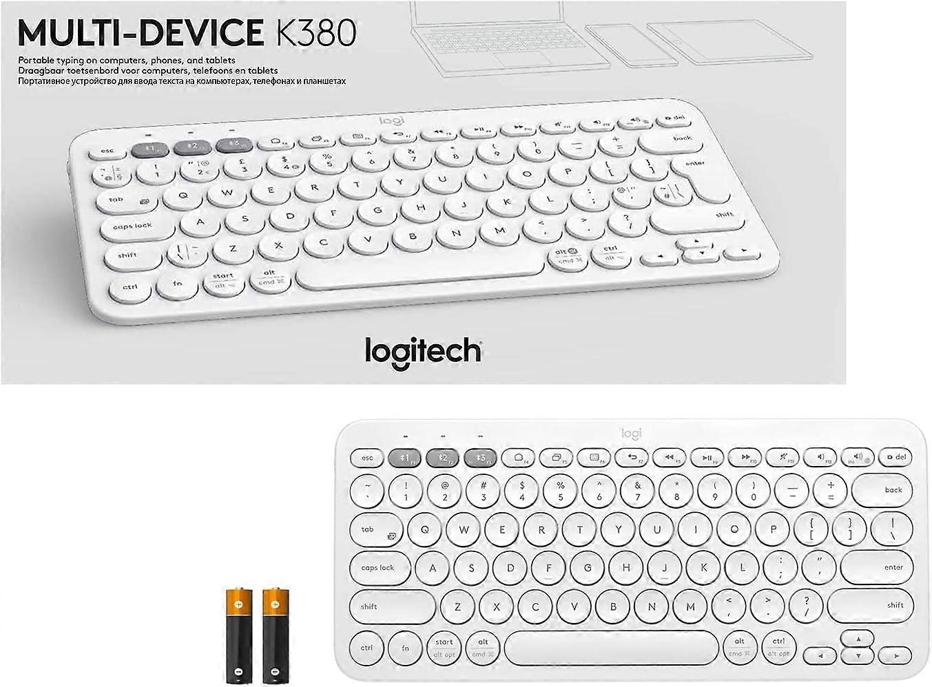 Logitech K380 Multi-Device Bluetooth Keyboard - Windows, Mac, Chrome OS ...