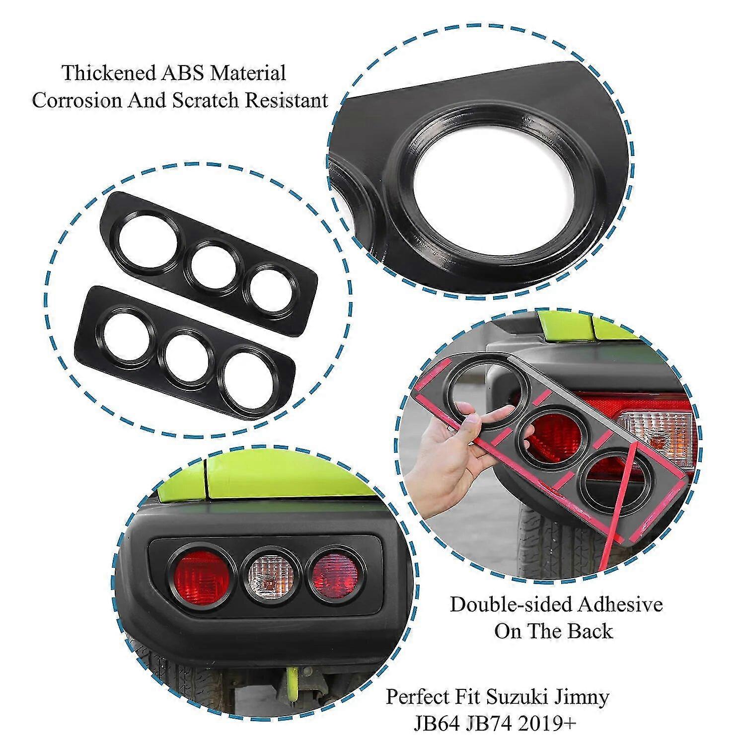 Car Rear Tail Light Lamp Decoration Cover For Suzuki Jimny Jb64 Jb74 2019 2020 2022 2022 2023 ...