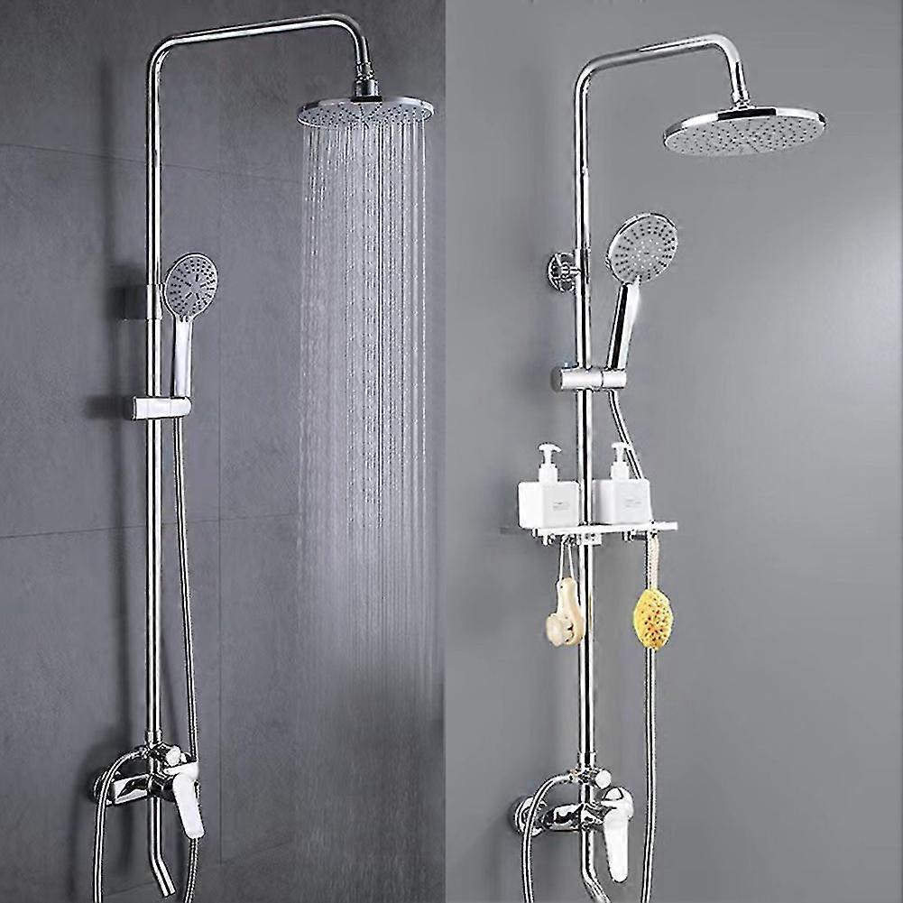 Handhold Shower System Set 360 Rotatble Overhead Rainfall Shower 5 Gear ...