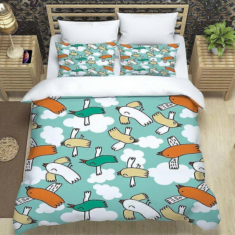 v2856 Bed Sheets Cartoon Colored Balls Print 3 Duvet Cover Set Bedroom Decor Bedspread Bed ...