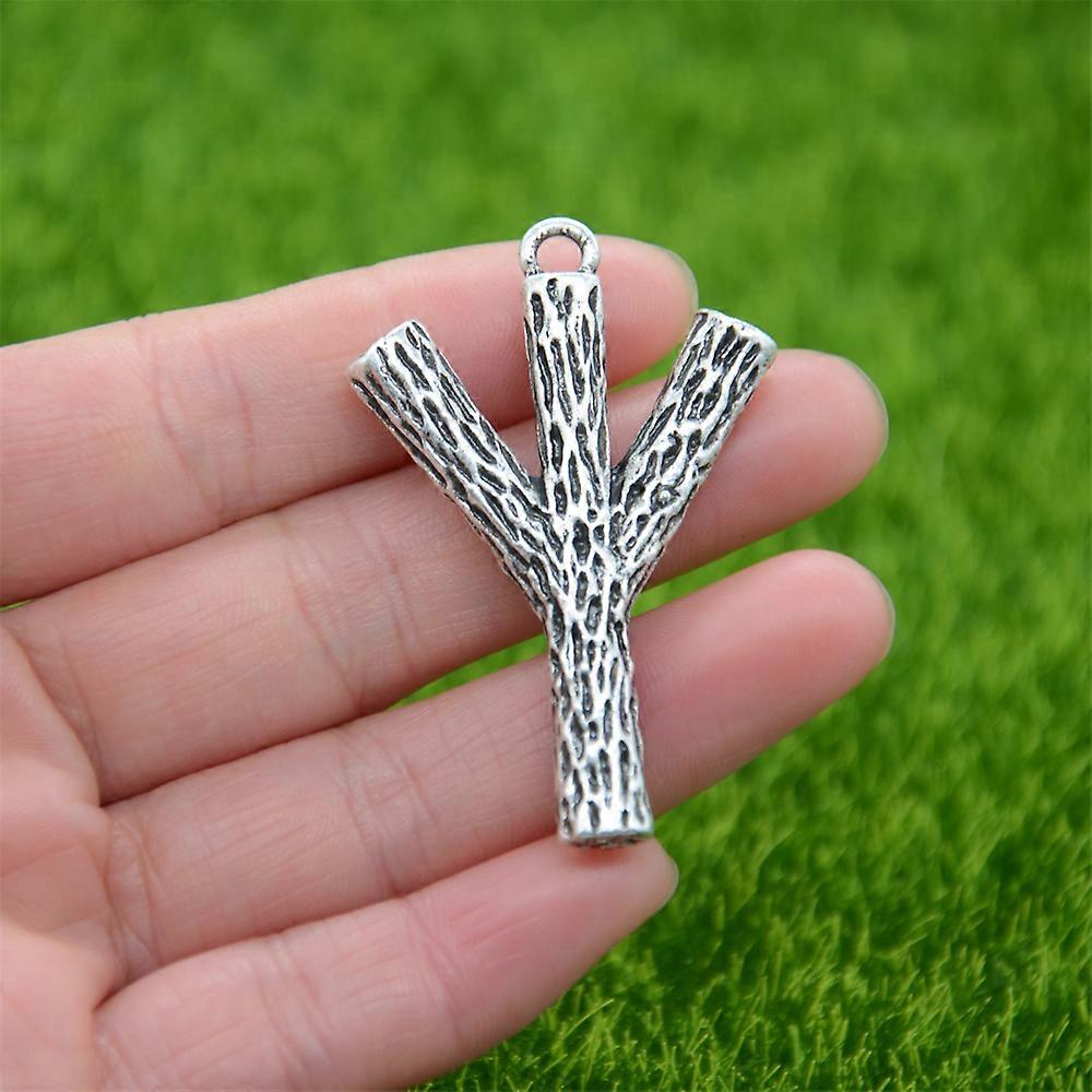 Runic Algiz Branches Divine Protection Sanctuary Viking Mens Jewellery ...