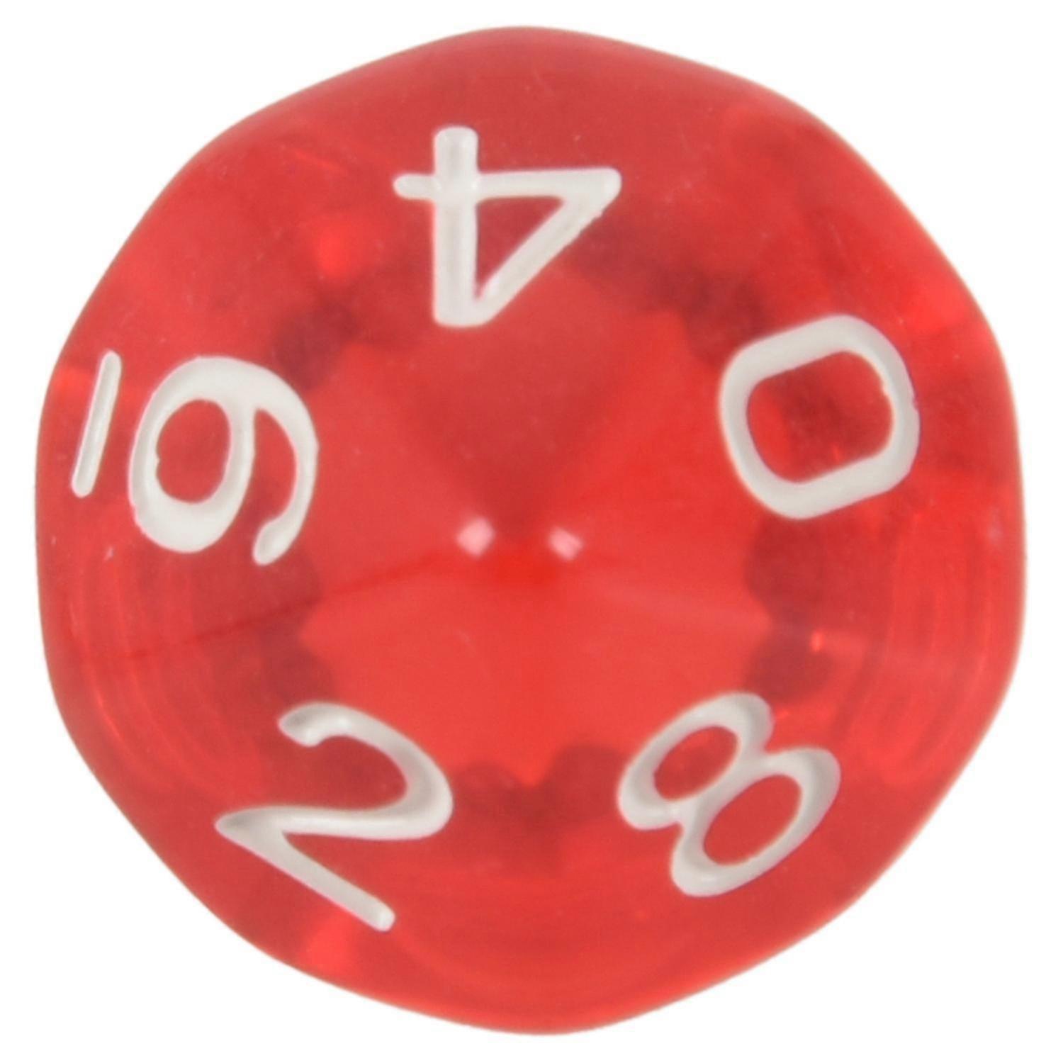 10-dices D10 Ten Sided Gem Die For Board Table Games Transparent ...