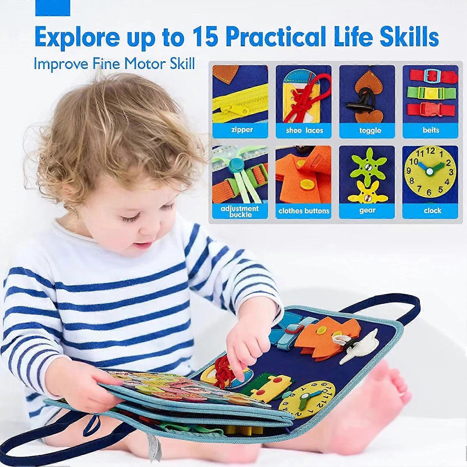 Interactive Felt Learning Board Teach Kids Life Skills Play Versatile ...