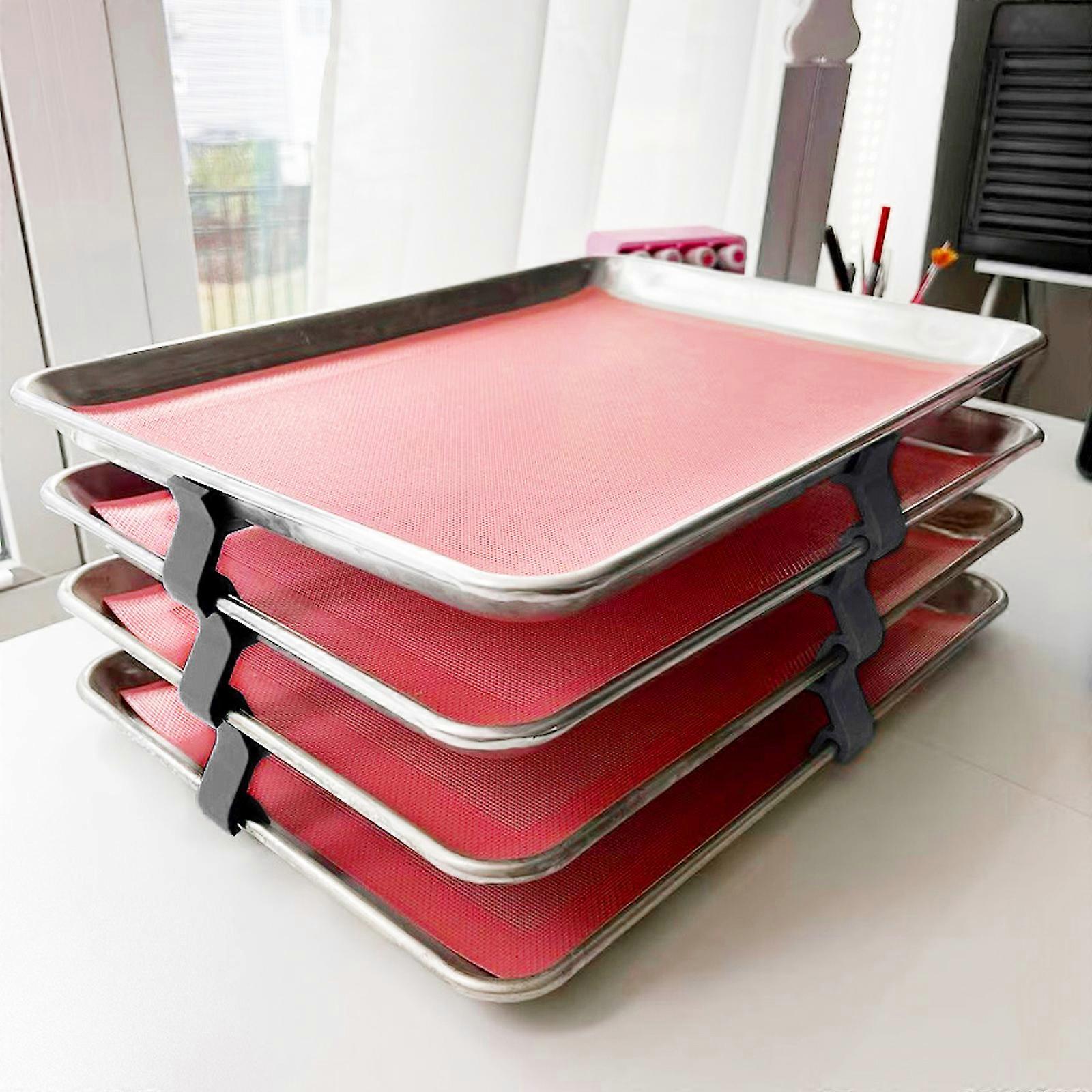 Tray Rack Baking Tray Stacker Set Convenient Space Saving Solution Tray ...