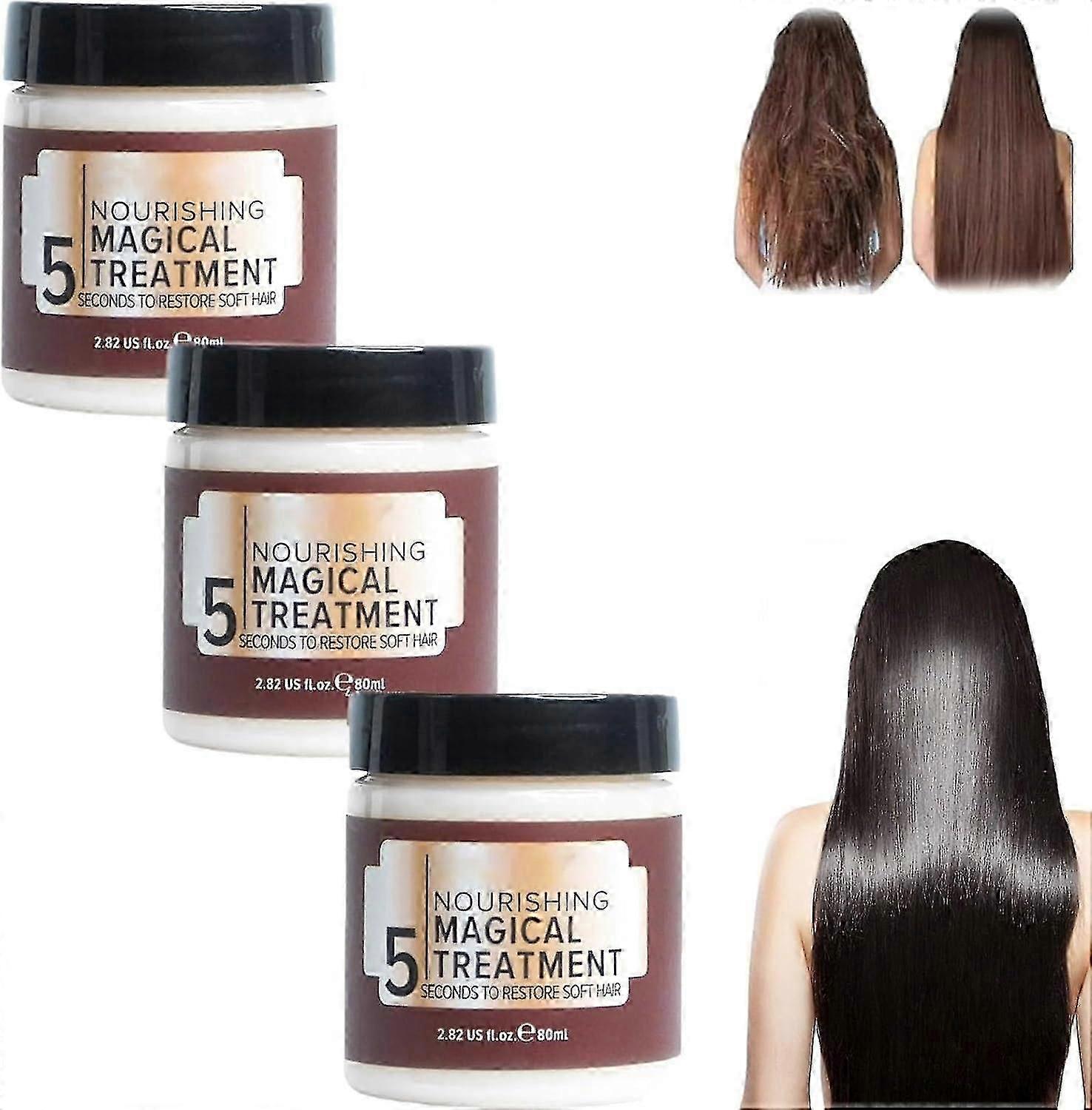 1-3Pcs 80ml Nourishing Magical Treatment, 5 Seconds To Restore Soft ...