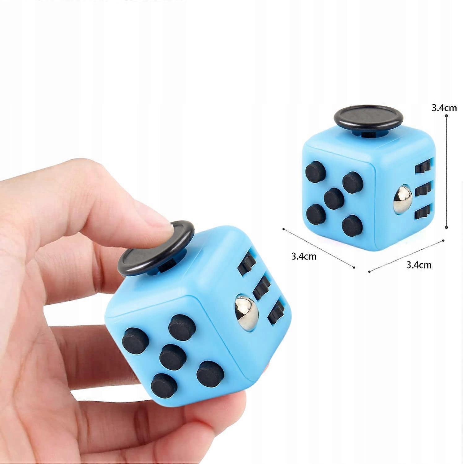 4x Hand Cube Anti-stress Cube Fidget Cube Toys Buttons Knobs In Hand ...