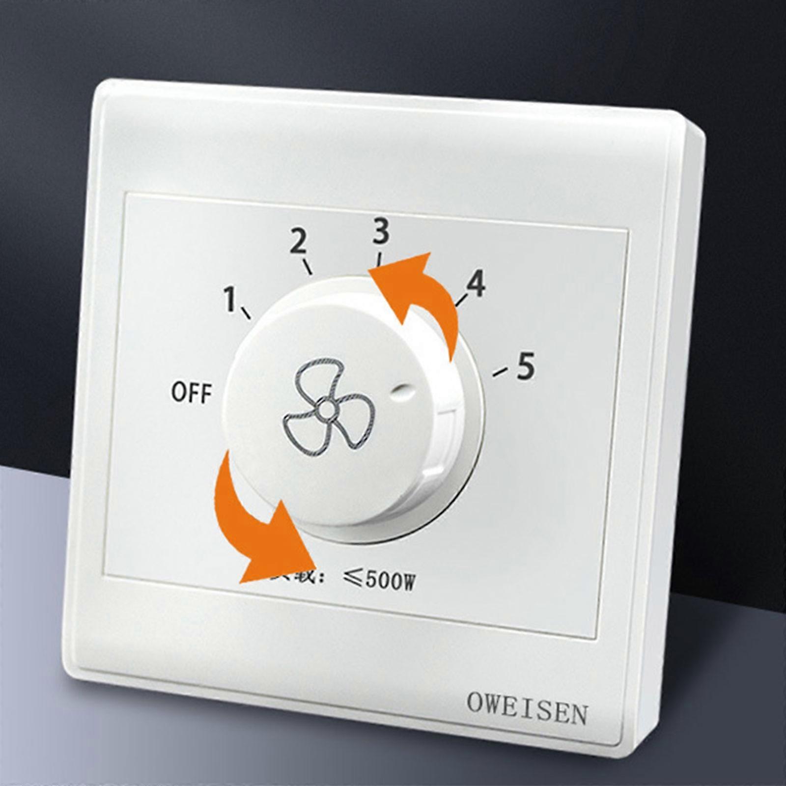 Adjustable Ceiling Fan Speed Control Switch Wall Button Dimmer Switch ...