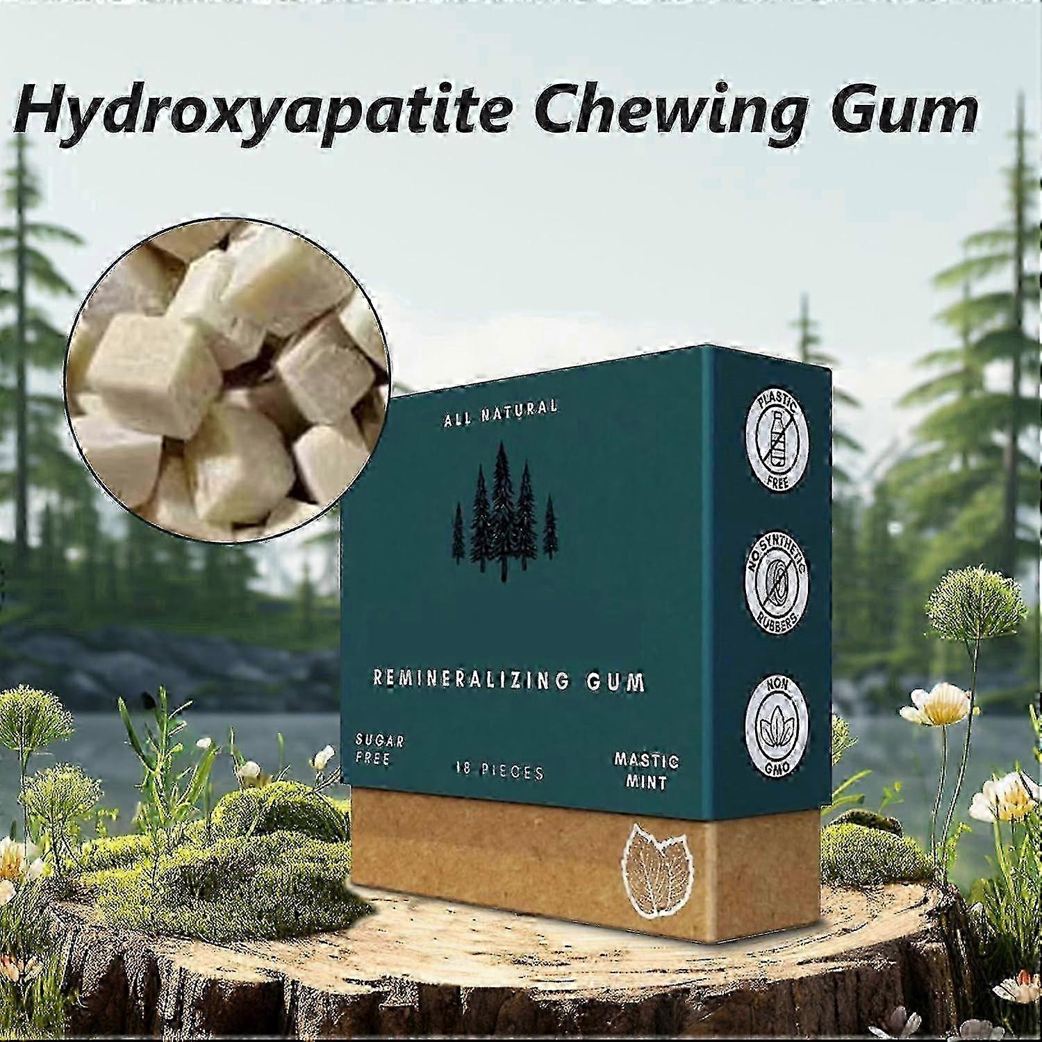 2025 36pcs Remineralizing Chewing Gum, Mastic Mint Remineralizing ...