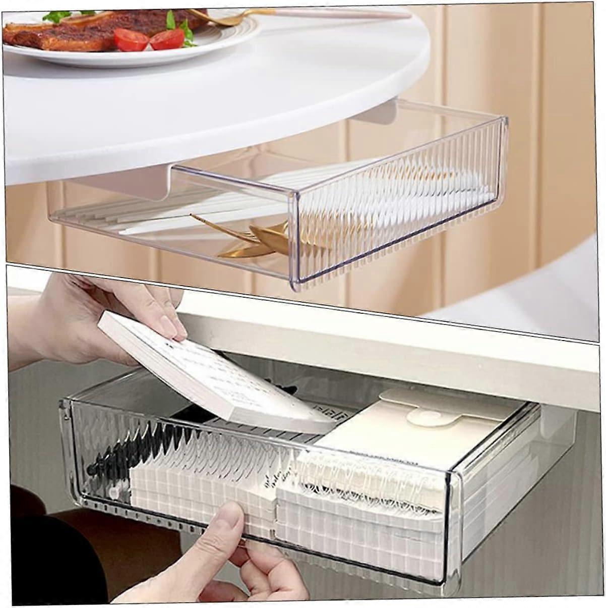 Drawers Storage Box Hidden Compartment Organizer for Desk Accessories ...