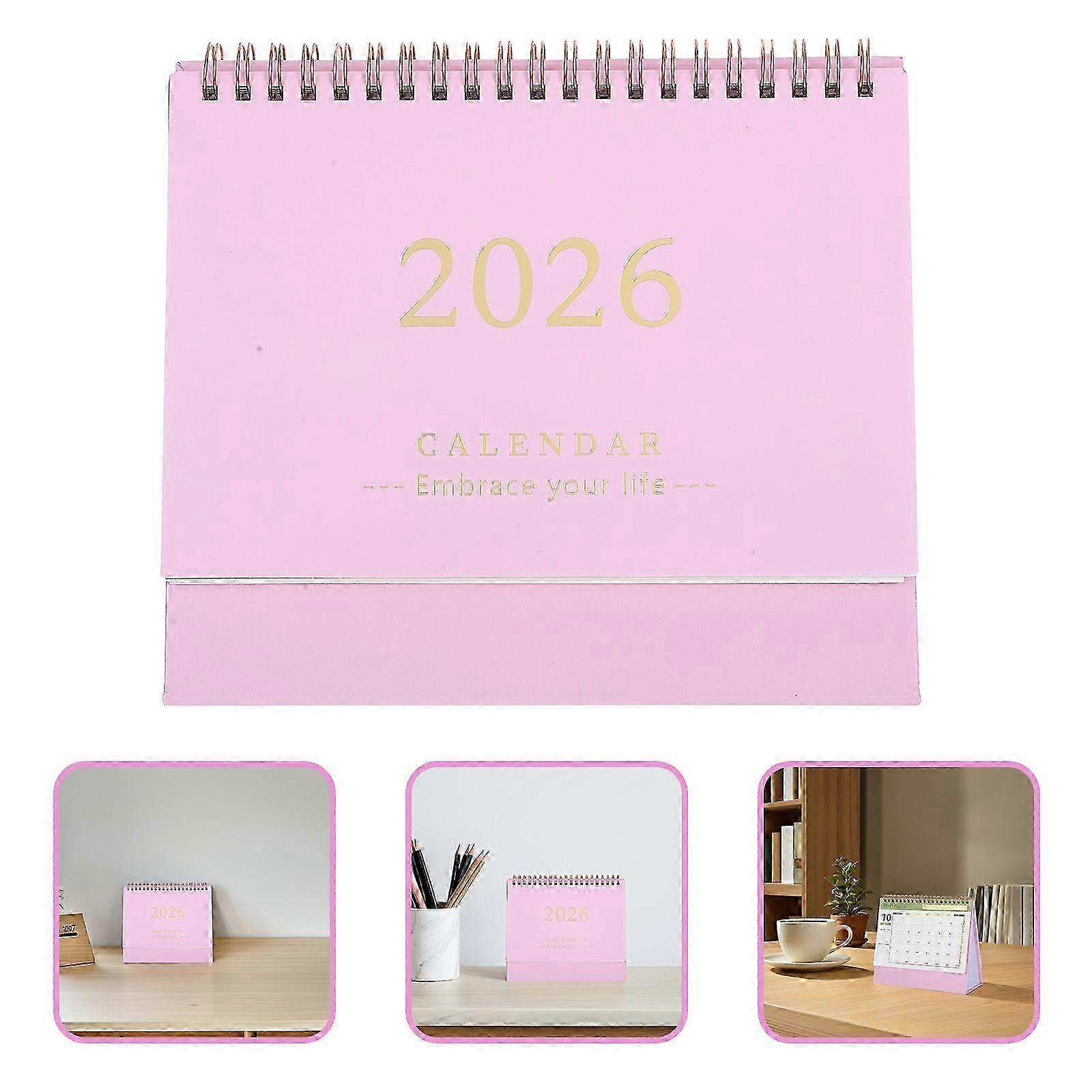 25-26 Desk Calendar 2025-2026: Standing Desktop Calendar (July 2025 ...