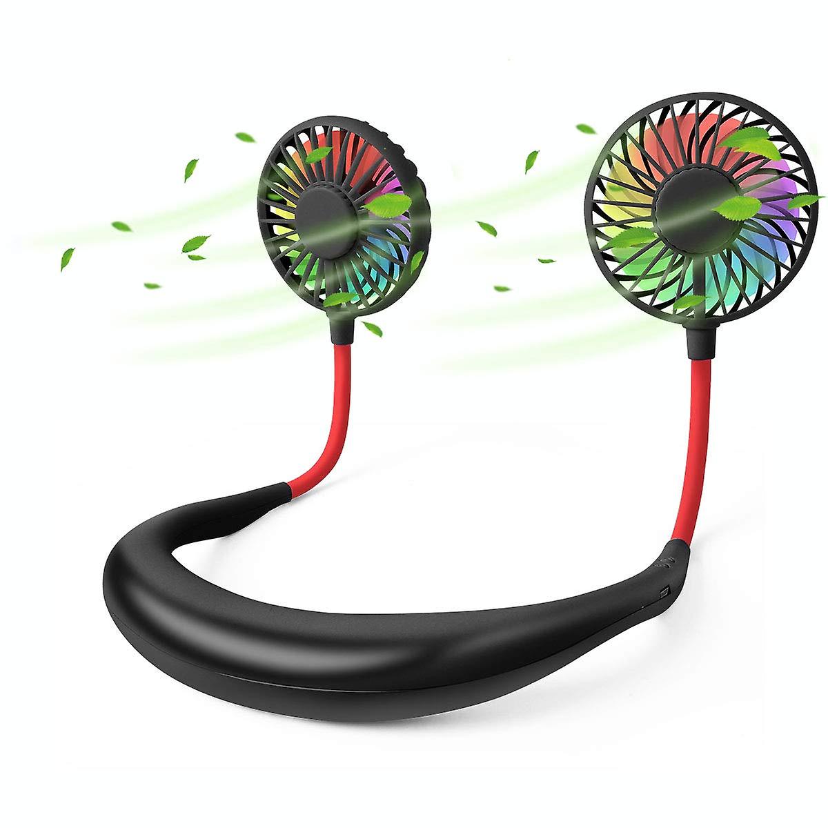 Neck Portable Sports Fans Hand Free Mini USB Rechargeable Headphone ...