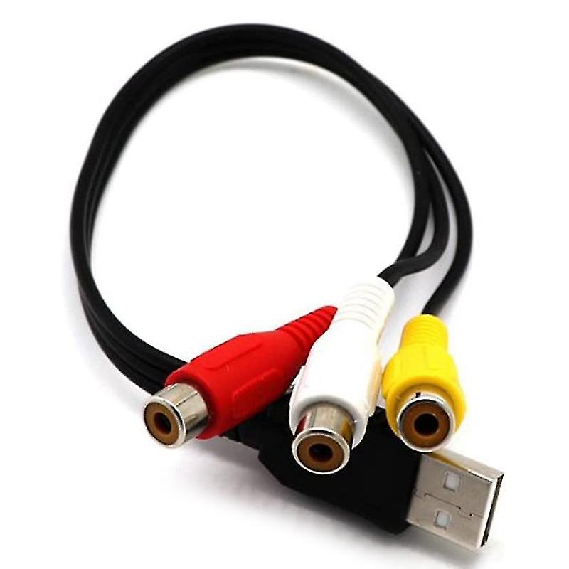 Usb To 3rca Cable Usb Female To 3 Rca Rgb Video Av Composite Adapter ...