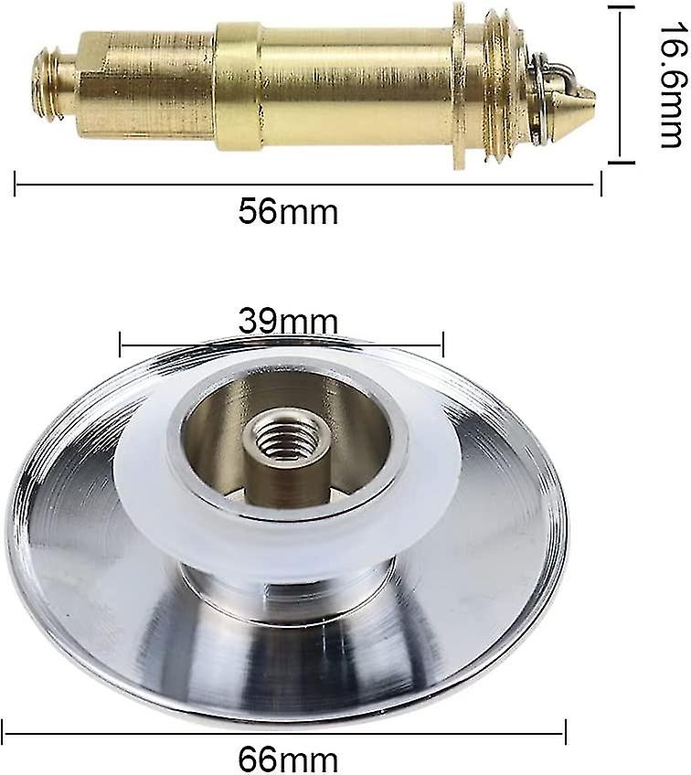 Pop Up Basin Drain Plug Universal Brass Spring Bolt Sink Stopper Pop Up ...