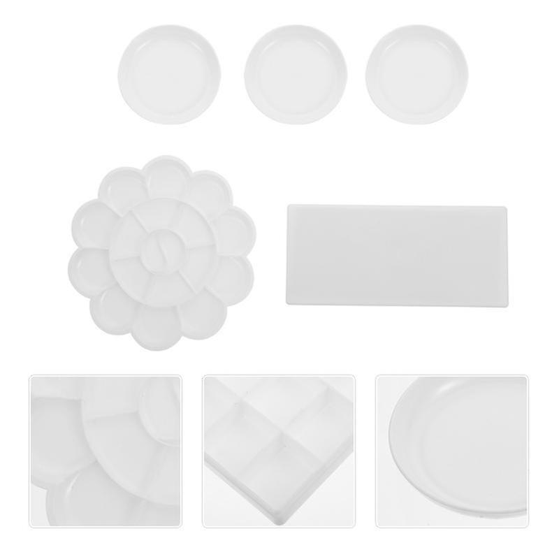21X9.5x2.2cm white palettes 1 set of paint tray gouache color tray oil ...