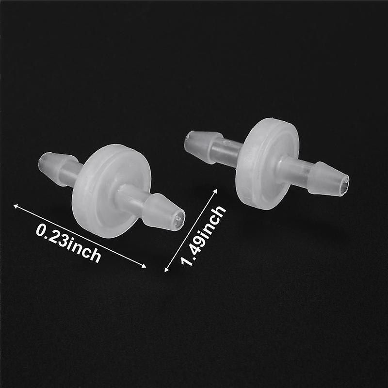 8 Pcs 1/4" Check Valve 6mm PVDF One Way Valve Inline Check Valve Non ...
