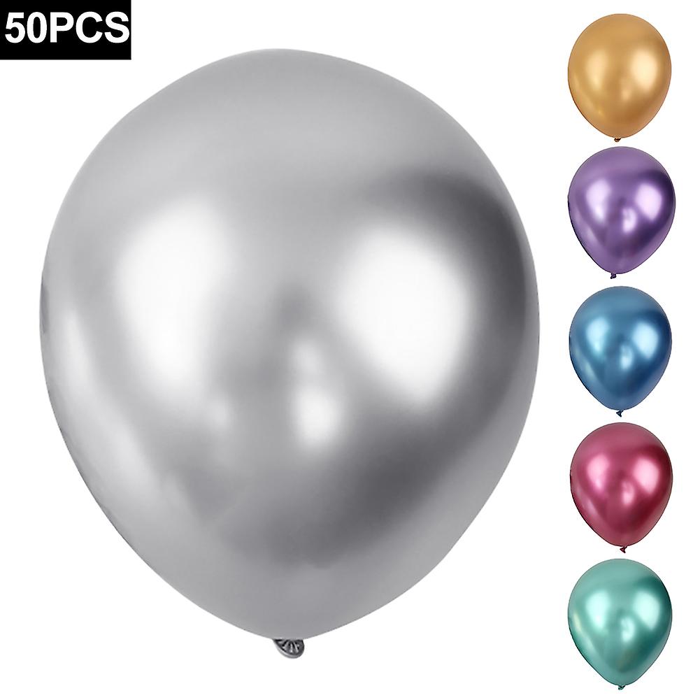 50Pcs 10inch Latex Inflatable Air Helium Balloons Birthday Wedding ...