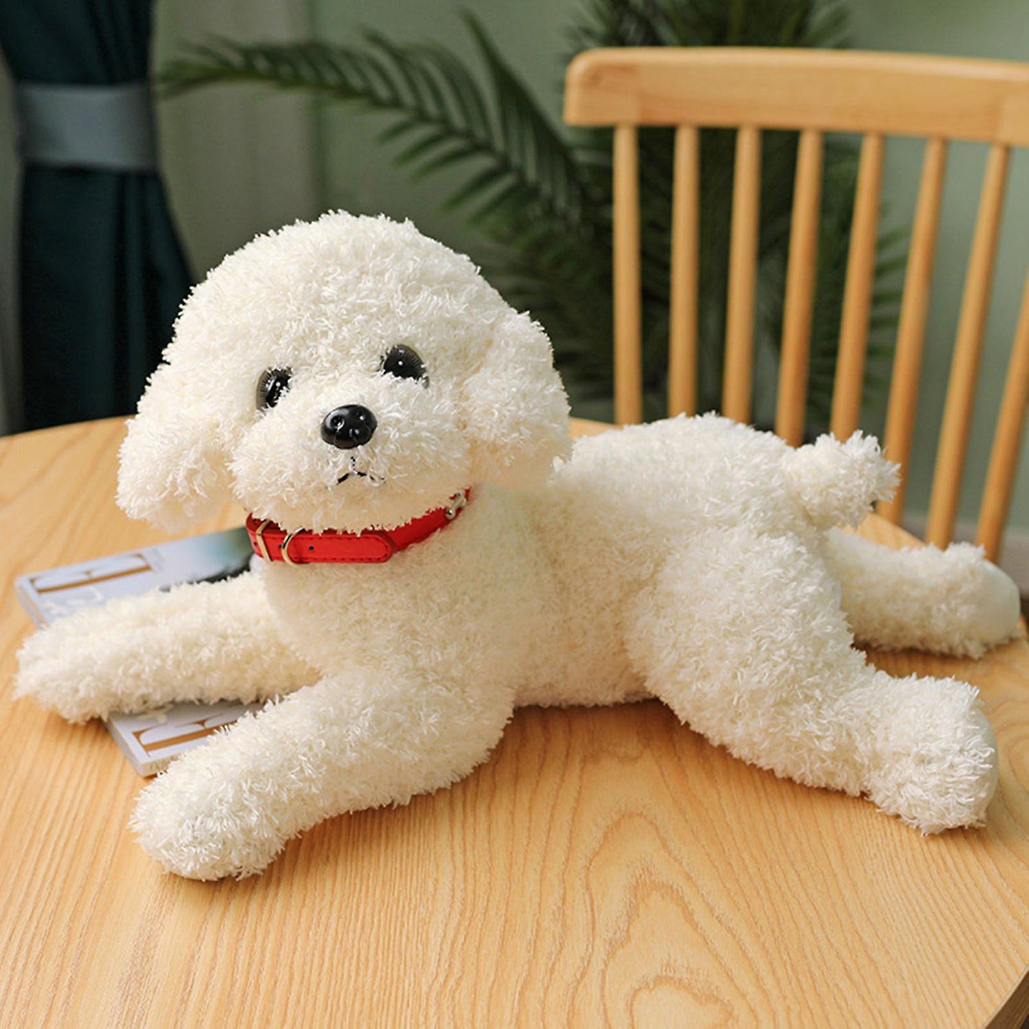 Dog Doll Soft Lifelike Teddy Dog Stuffed Animal Exquisite Workmanship ...