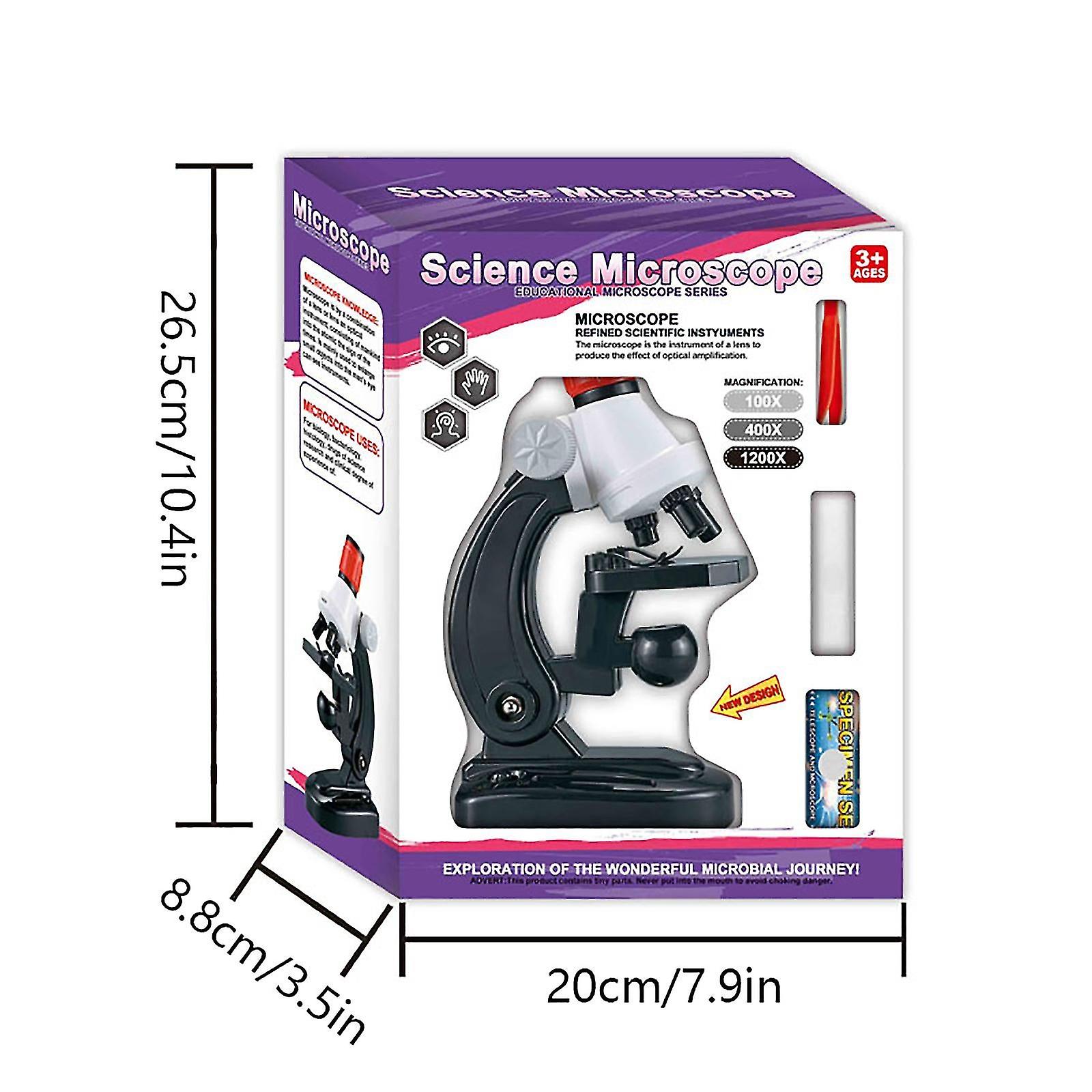 Toy Tools Science Kits For Kids Microscope Plastic Beginner Microscope ...