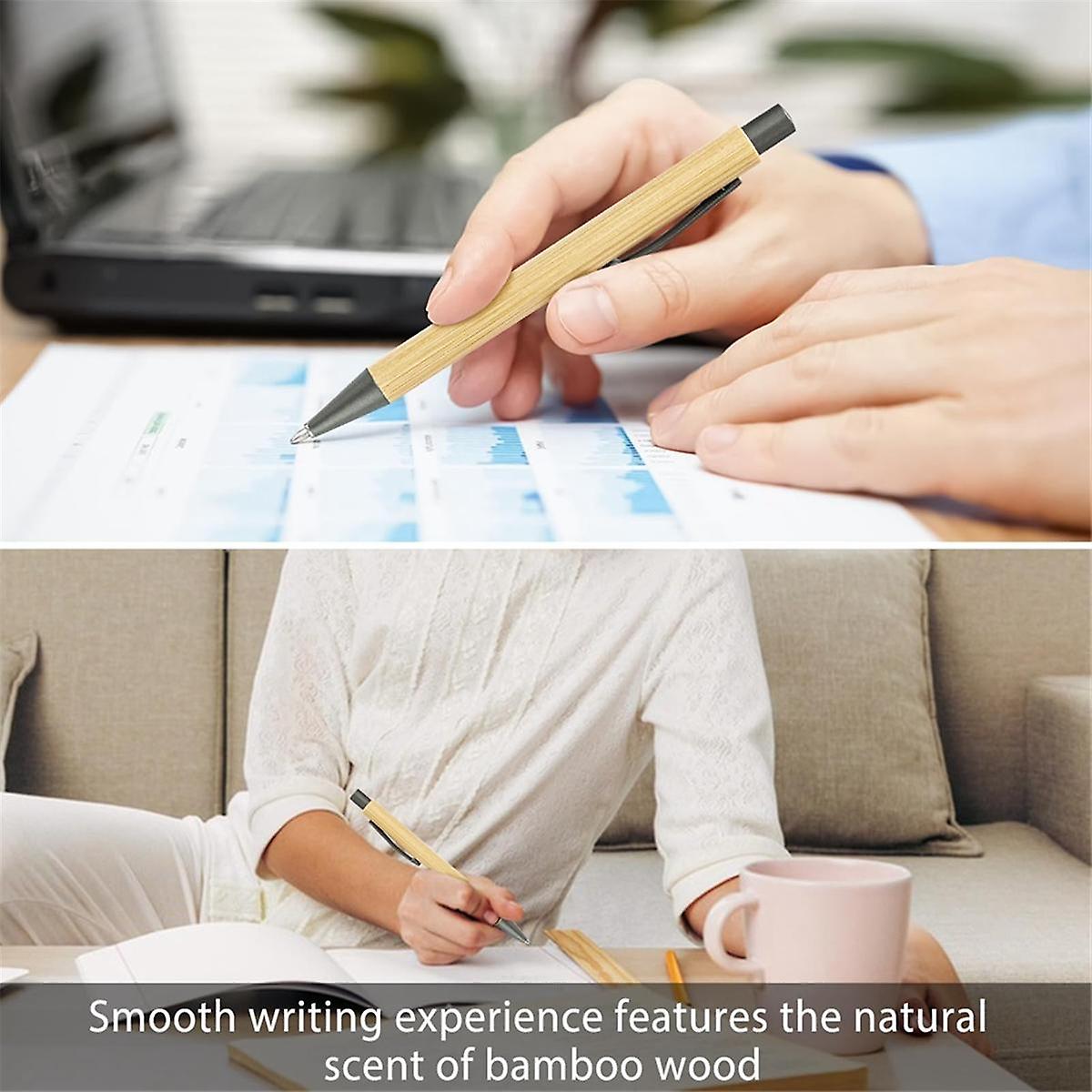 100Pcs Bamboo Pens Bulk Wooden Bamboo Pens Engraving Wooden Ballpoint Pen Gift Pen Bulk | Fruugo CZ