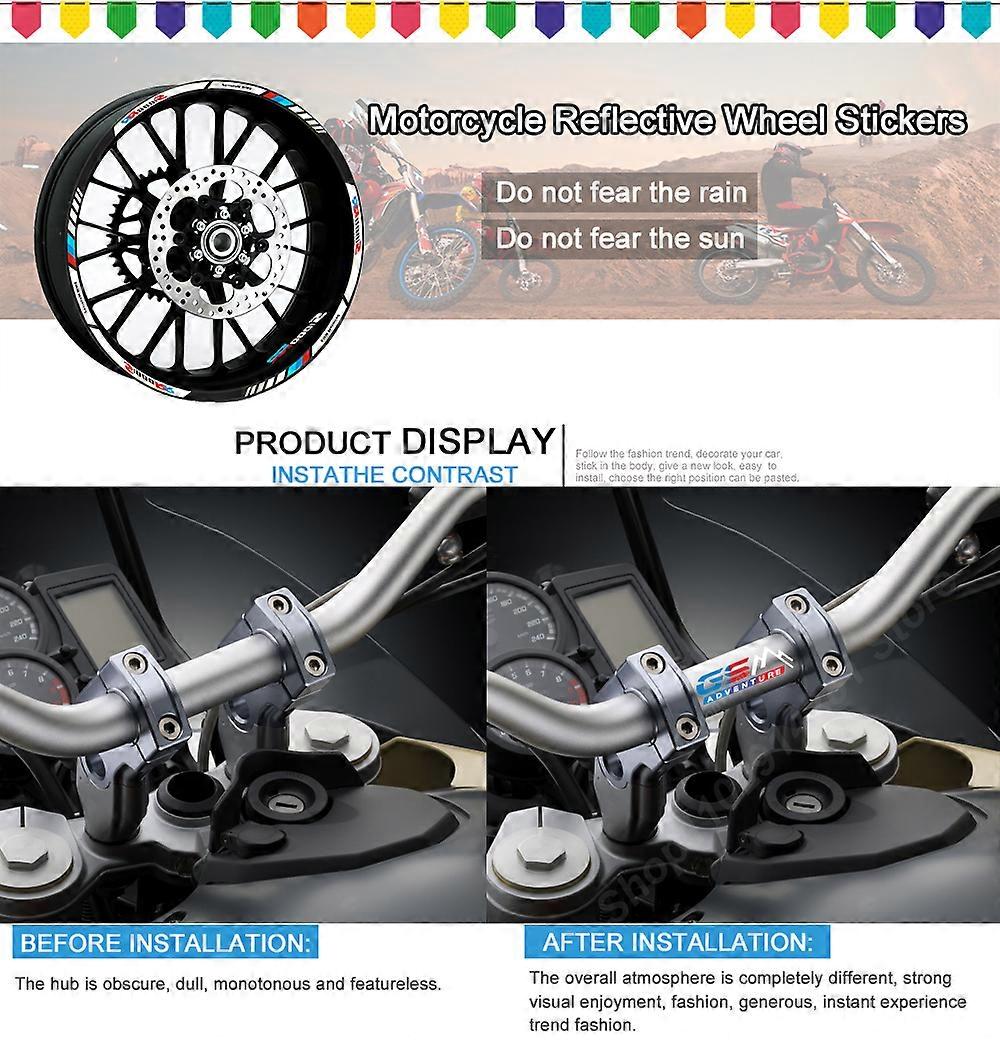 Motorcycle Decals Reflective for BMW R1200GS Adventure Vehicle Decals R ...