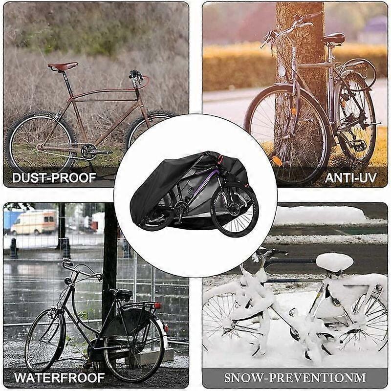 Waterproof Bike Cover Outdoor Protective Bicycle Cover for 1 or 2 Bikes ...