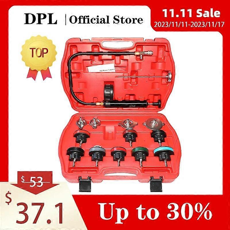 Universal Automotive Radiator Pressure Tester Kit 14PCS Car Leak ...
