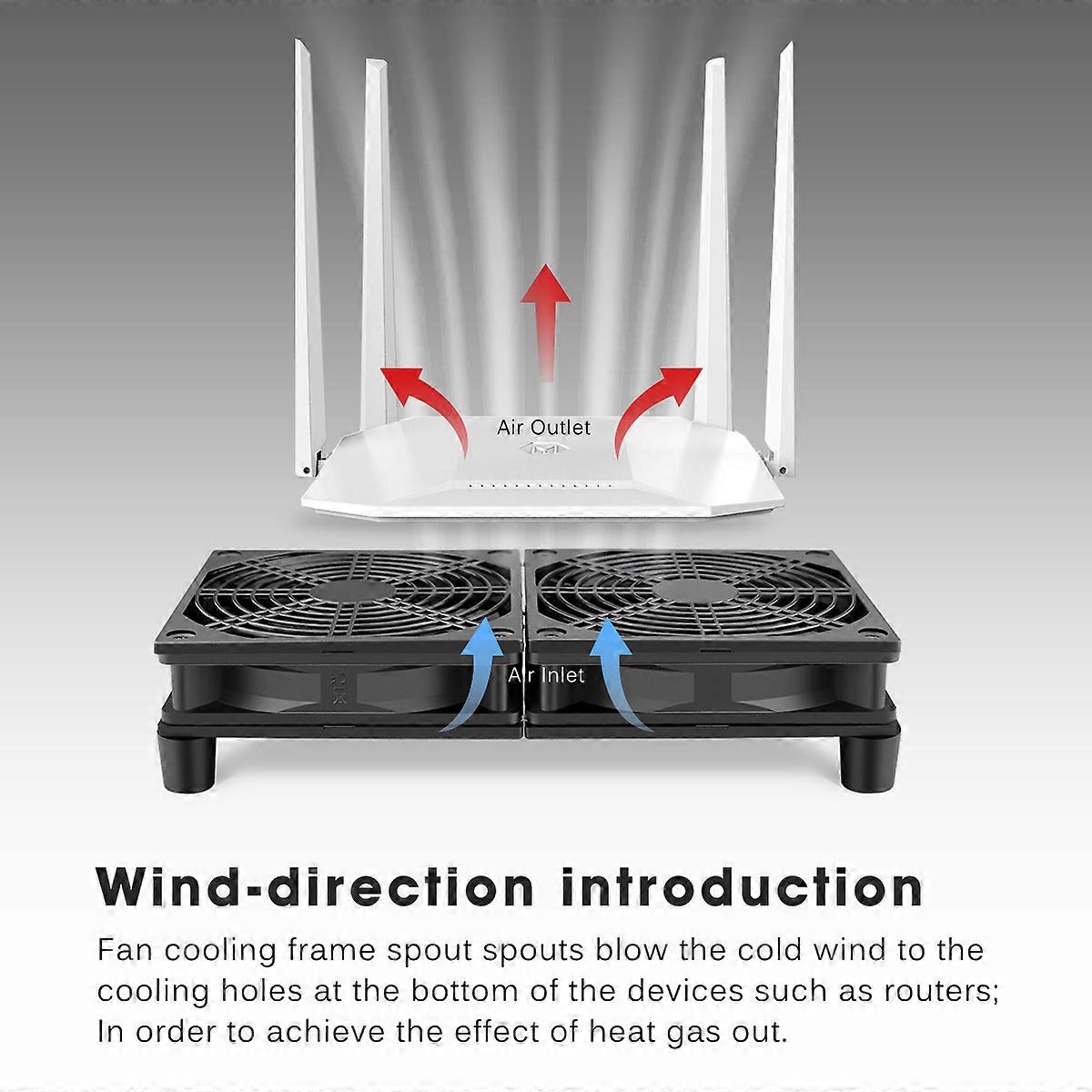 Gdstime DC 5V USB TV Box Dual Ball Cooler 80mm 92mm W/Controller ...