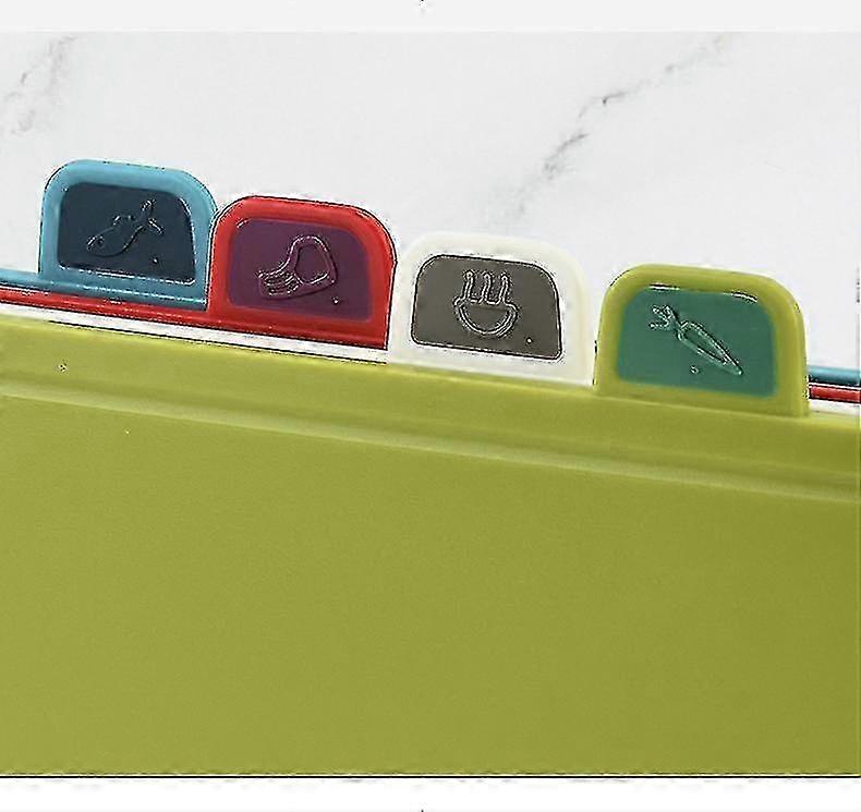 Coloured Chopping Board Set & Stand | Non Slip Set Of 4 Colour Coded ...