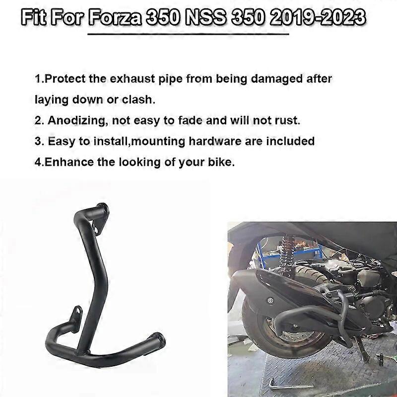 2023 Forza NSS350 Motorcycle Crash Bar Exhaust Muffler Pipe Bumper Fit ...