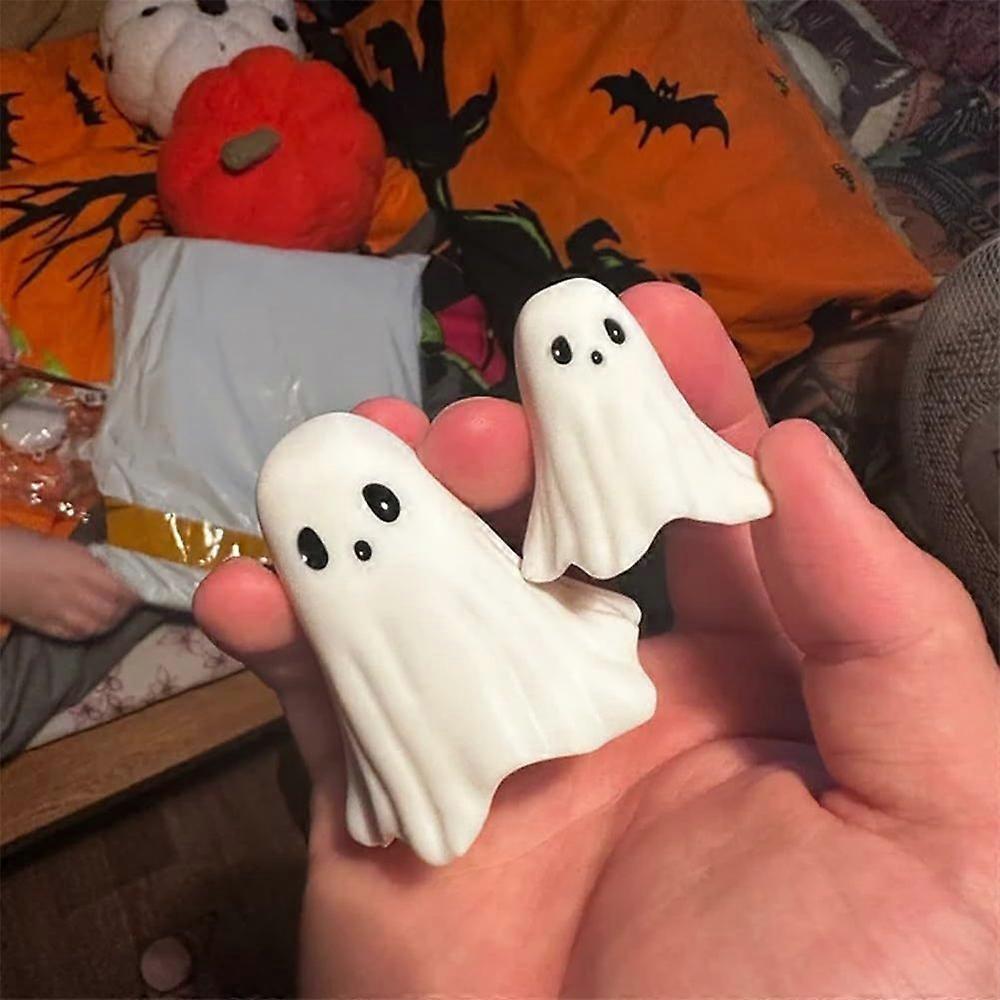 2024 Cute Ghost Statue Halloween Resin Ghost Figurine Spooky Decors ...