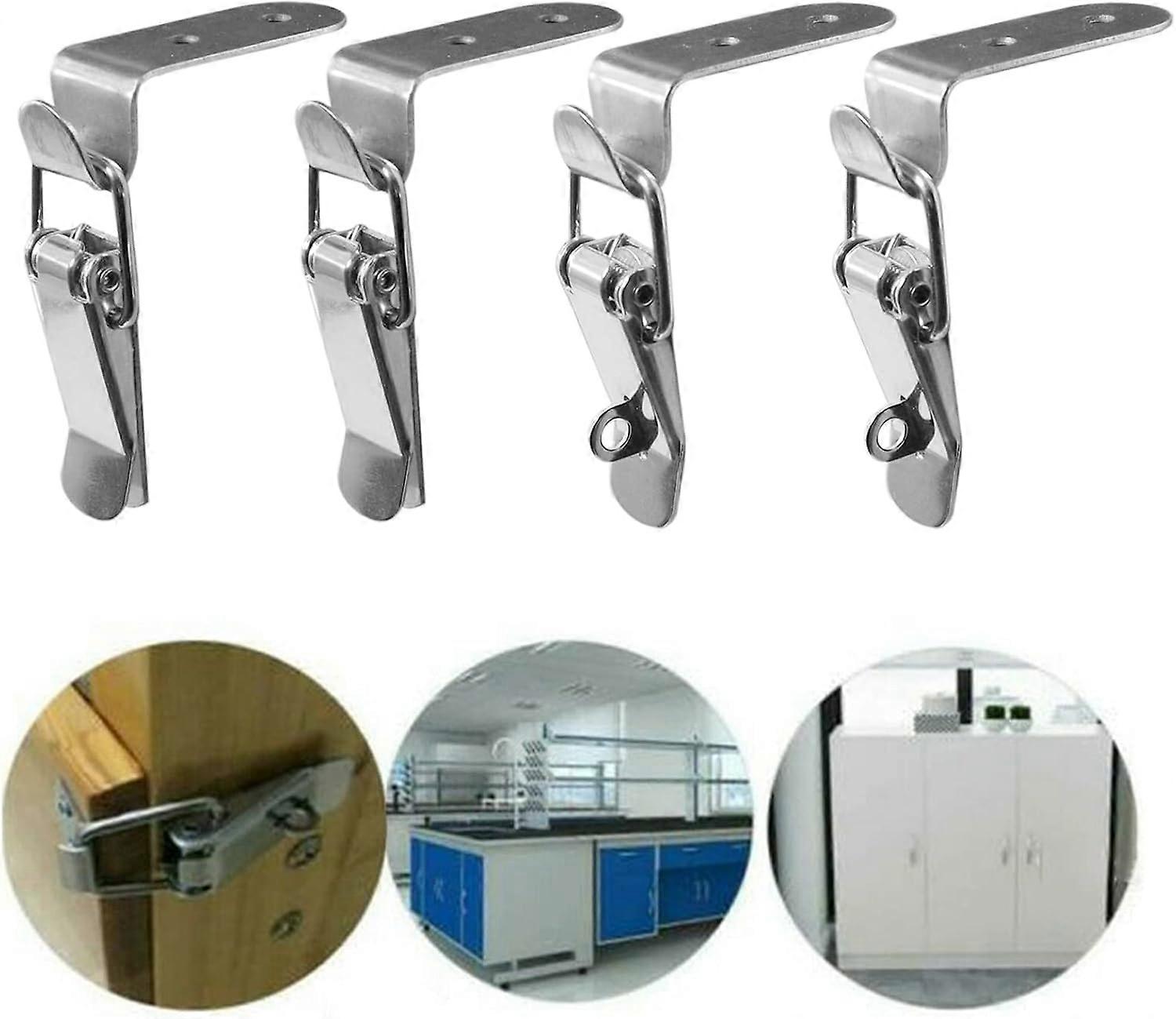 90 Degree Buckle Hook Lock Bolt, Stainless Steel Safety Angle Locking ...