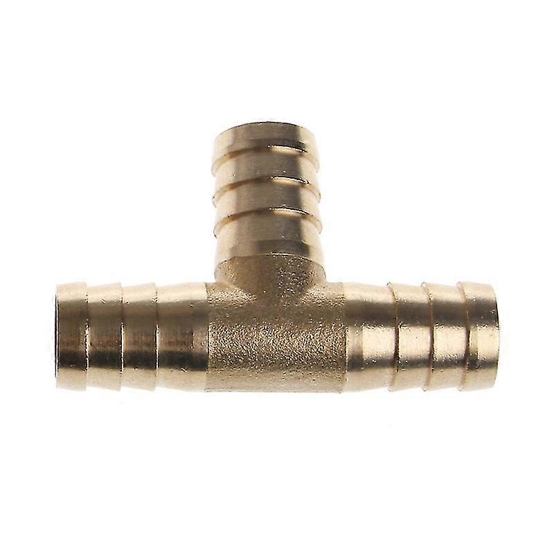 6-16mm Brass T Piece 3 Way Fuel Hose Joiner Connector For Air Oil Gas-Good | Fruugo UK
