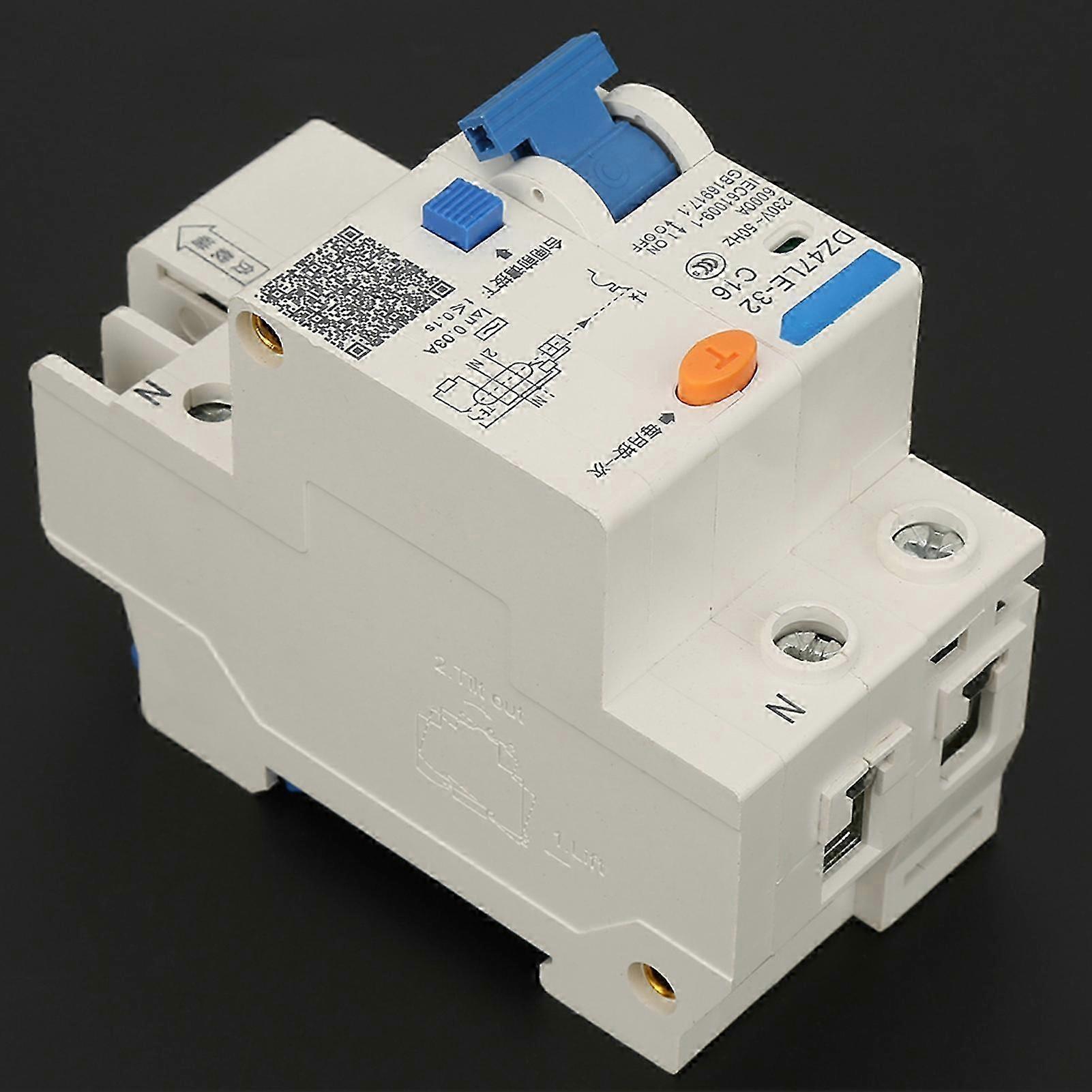 DZ47LE 32 1P+N 16A 230V Earth Leakage Safety Protection Circuit Breaker ...