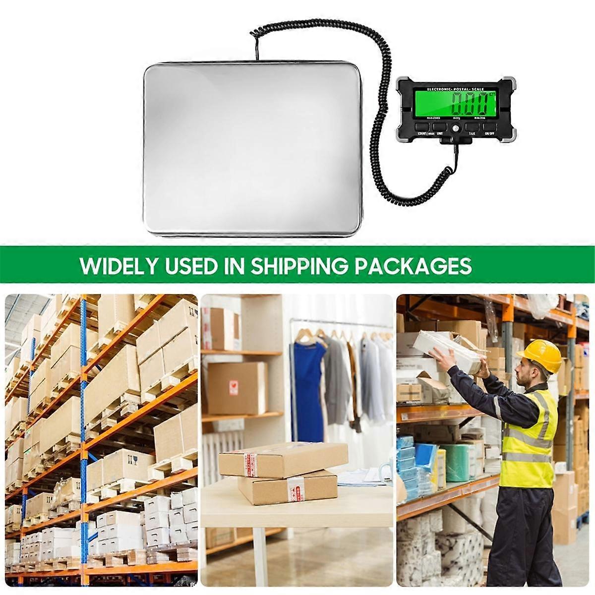 PS21 Digital Scale 200KG Electronic Postal Scale Stainless Steel Floor ...